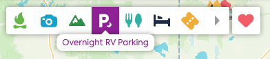 Overnight RV Parking – Roadtrippers Support