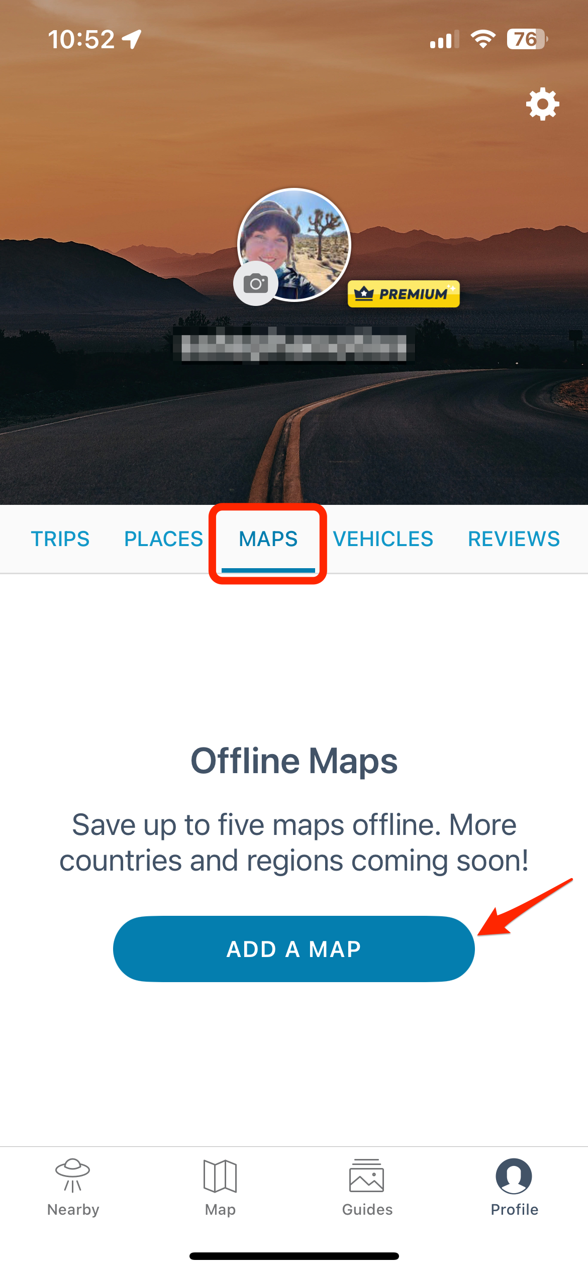 Offline Maps – Roadtrippers Support